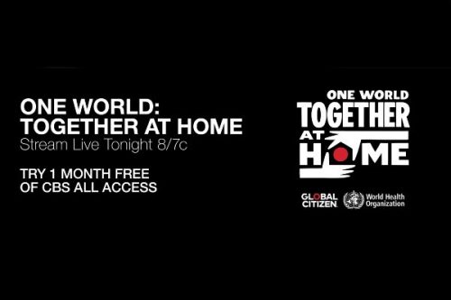 Sponsored Love: Stream One World Together At Home On CBS All Access!
