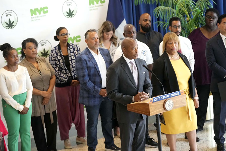 Mayor Adams Celebrated Opening Of The First Legal Cannabis Dispensary ...